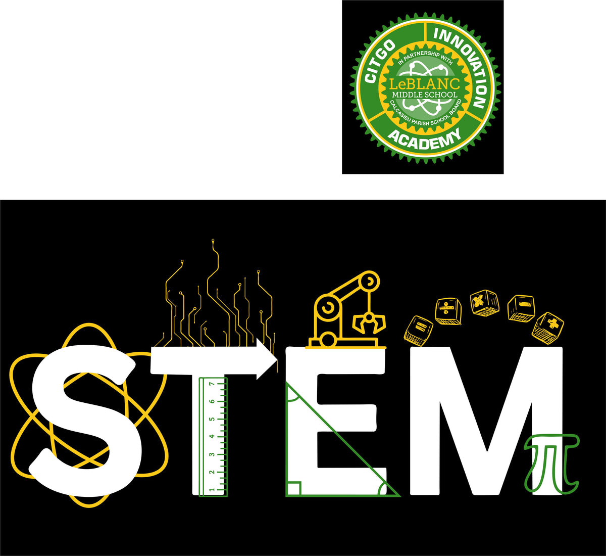 ***LMS STEM*** 2025-2026 BLACK LONG SLEEVE 50/50 ***FIRST ORDER*** – Kajun Monograms